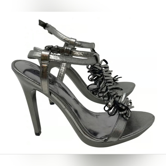 Carlos Santana | Shoes | Carlos Santana Metallic Silver High Heel ...